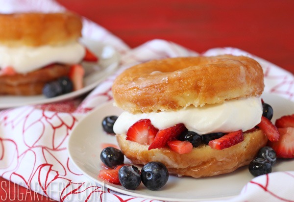 Doughnut Strawberry Shortcakes - SugarHero