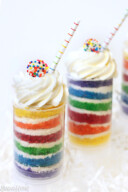 Rainbow Cake Push-Up Pops - SugarHero