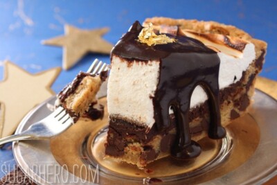 Moon Pie Pie with Chocolate Chip Cookie Crust - SugarHero