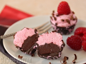Raspberry Mousse Chocolate Cups - SugarHero