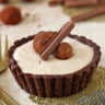 Cinnamon Mousse Tarts with Chocolate Crust - SugarHero