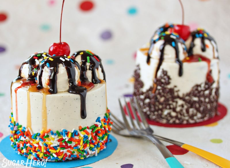 Banana Split Birthday Cake