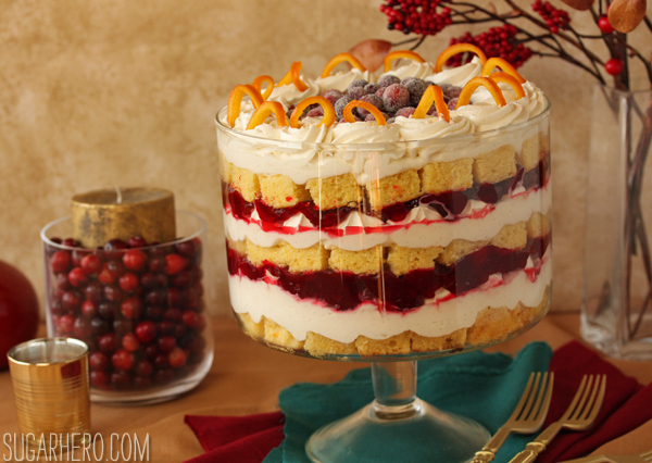 Cranberry Orange Trifle - SugarHero