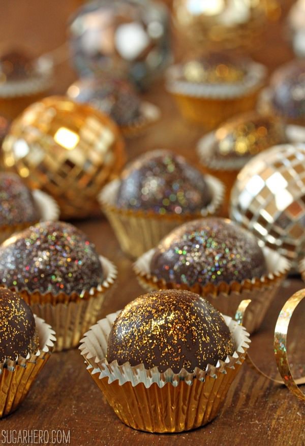 Chocolate Truffles Gold Wrapper