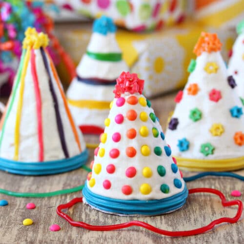 Birthday Party Hat Cakes - SugarHero
