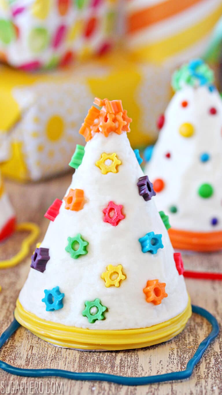 Birthday Party Hat Cakes - SugarHero