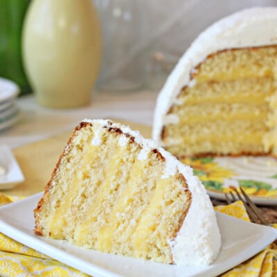 Lemon Coconut Snowball Cake - SugarHero