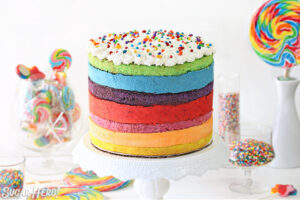 Rainbow Mousse Cake - SugarHero