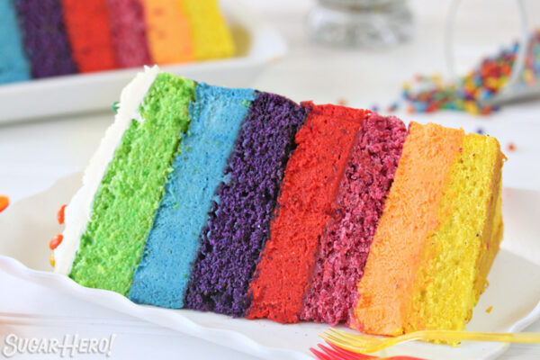 Rainbow Mousse Cake - SugarHero