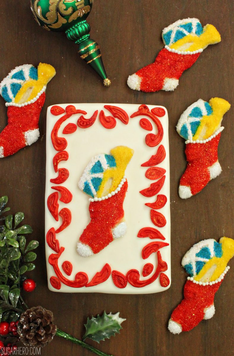 Vintage Christmas Card Cakes