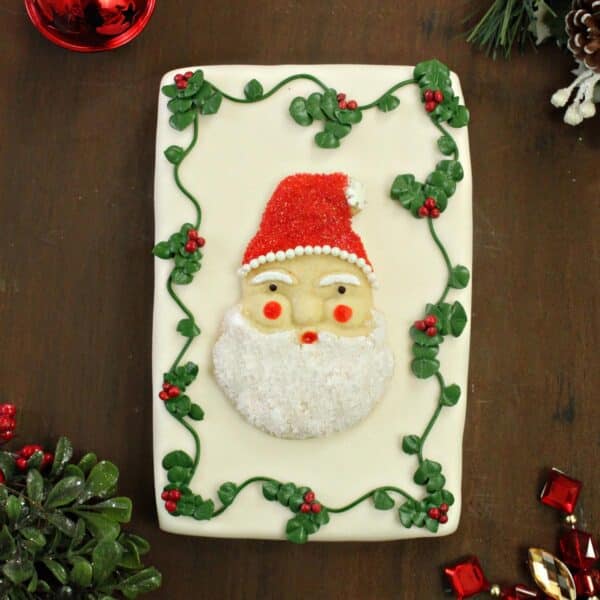 Vintage Christmas Card Cakes