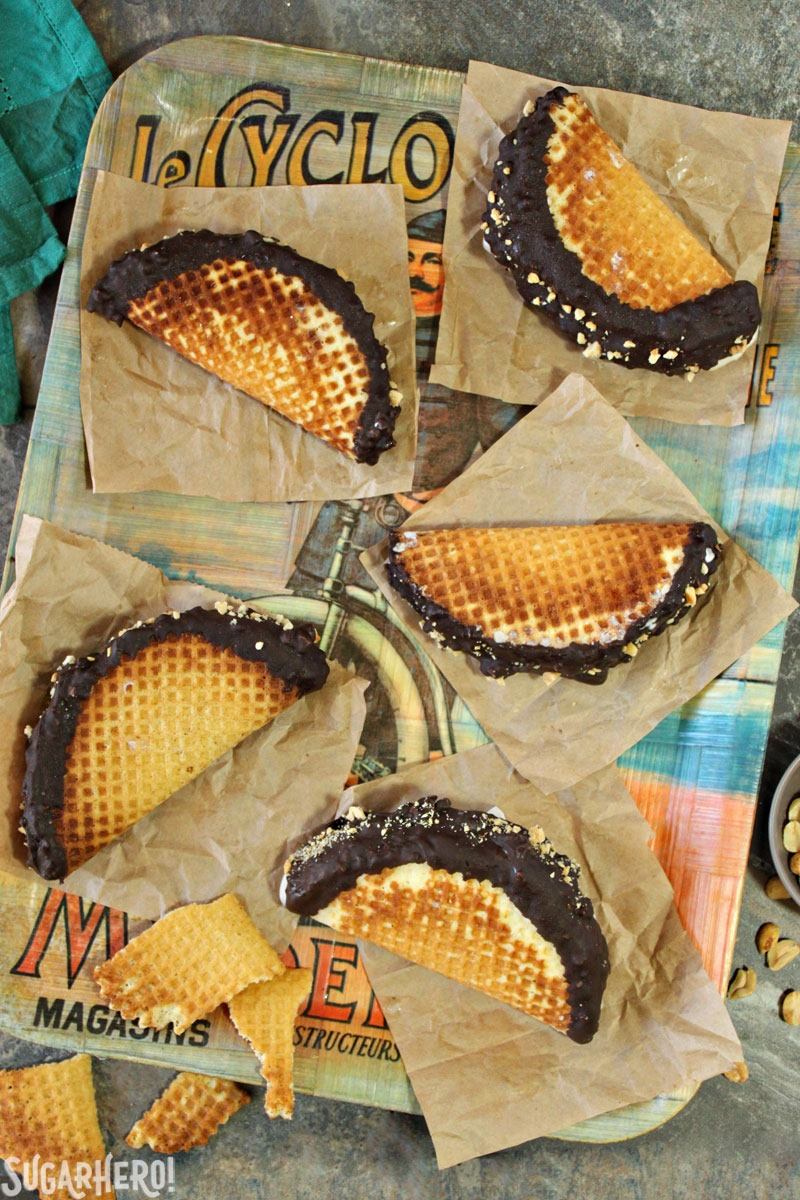 Homemade Choco Tacos - SugarHero