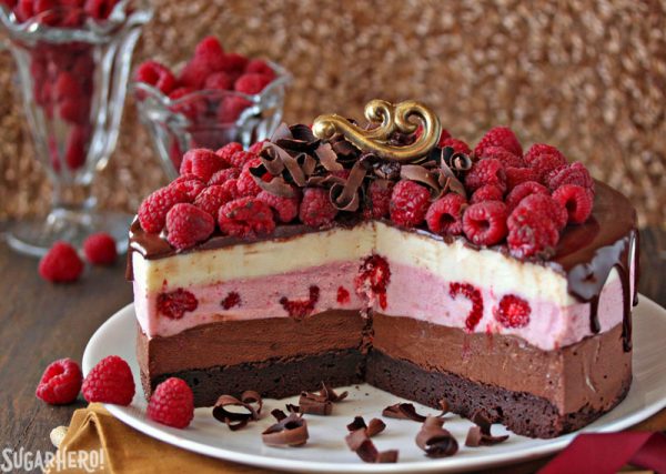 Chocolate Raspberry Mousse Cake - SugarHero