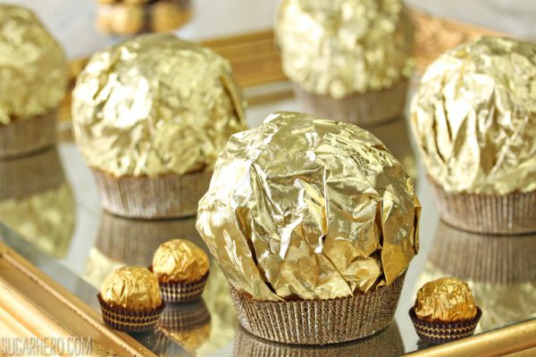 Giant Ferrero Rocher Hazelnut Mousse Cakes - SugarHero