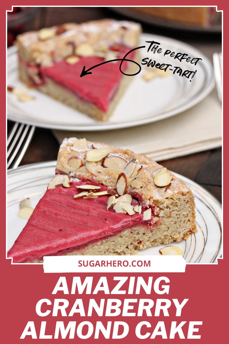 Cranberry Curd Almond Cake - SugarHero