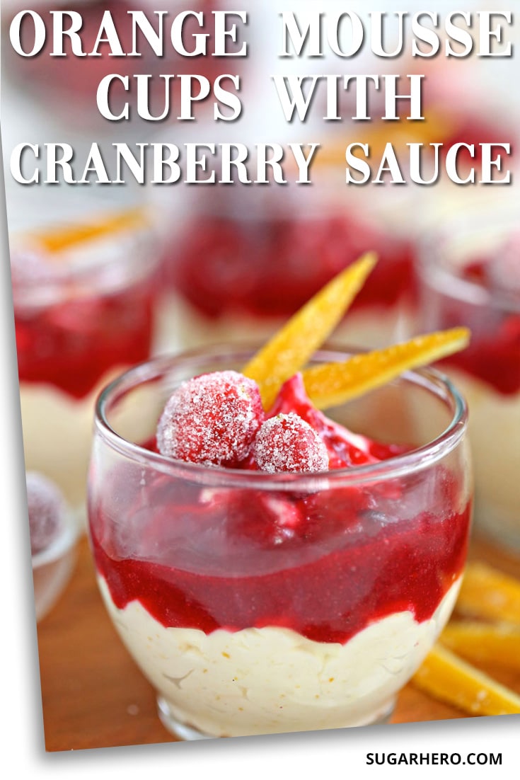 Orange Mousse with Cranberry Sauce - SugarHero