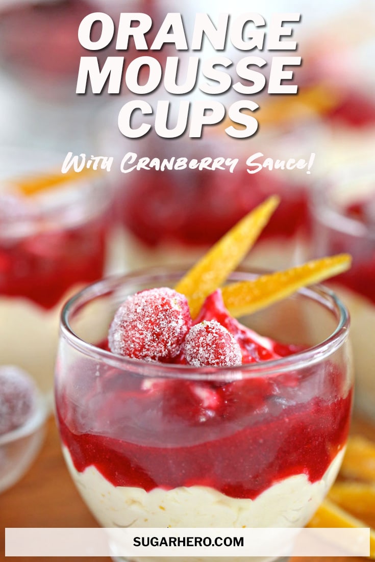 Orange Mousse with Cranberry Sauce - SugarHero