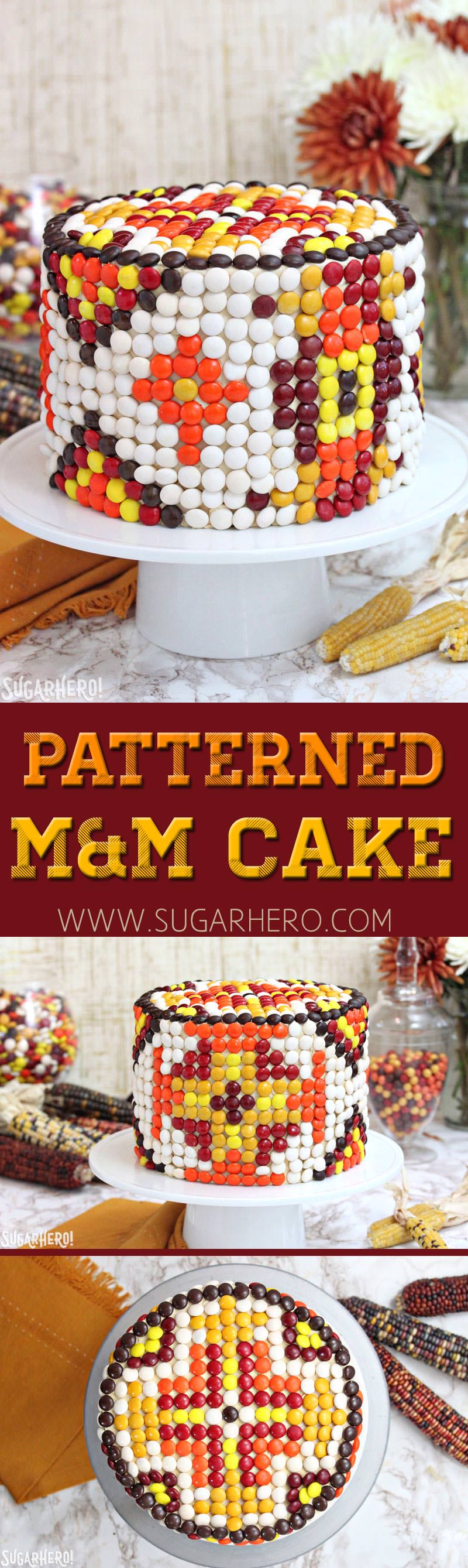 Patterned M&M's Cake - SugarHero