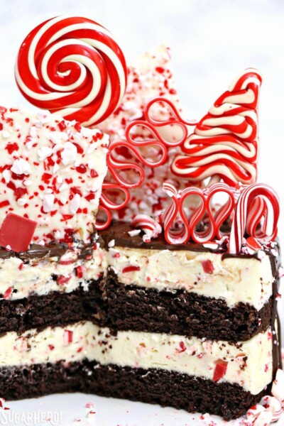 Candy Cane Mousse Cake - SugarHero