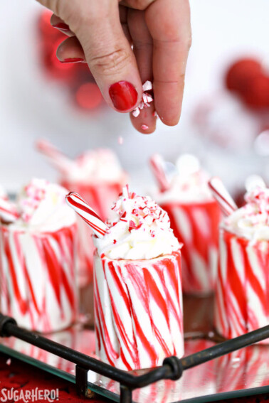 Candy Cane Cups - SugarHero