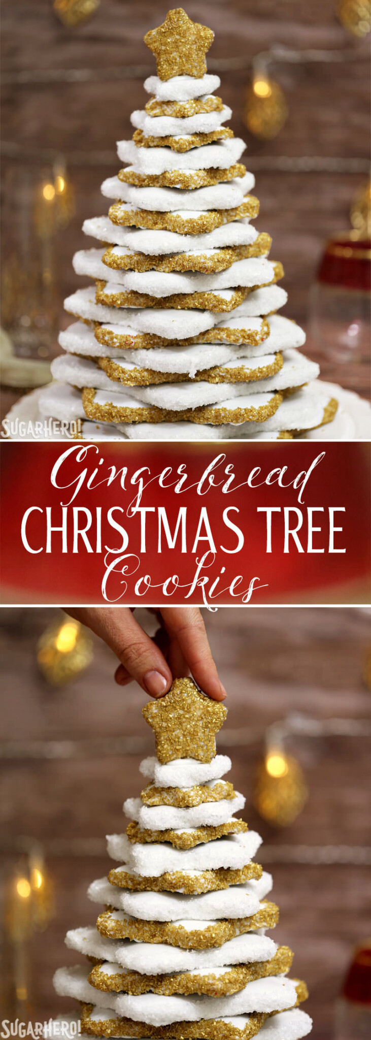 Gingerbread Christmas Cookie Tree - SugarHero