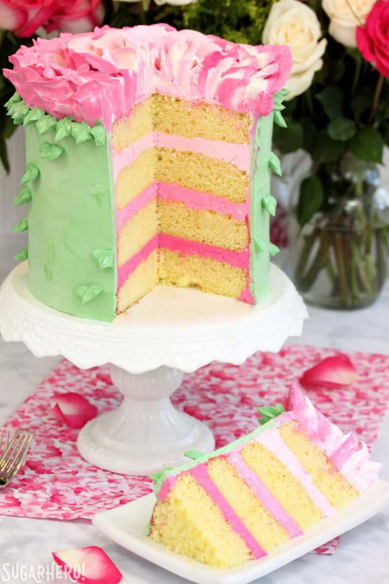 Giant Rose Cake - SugarHero