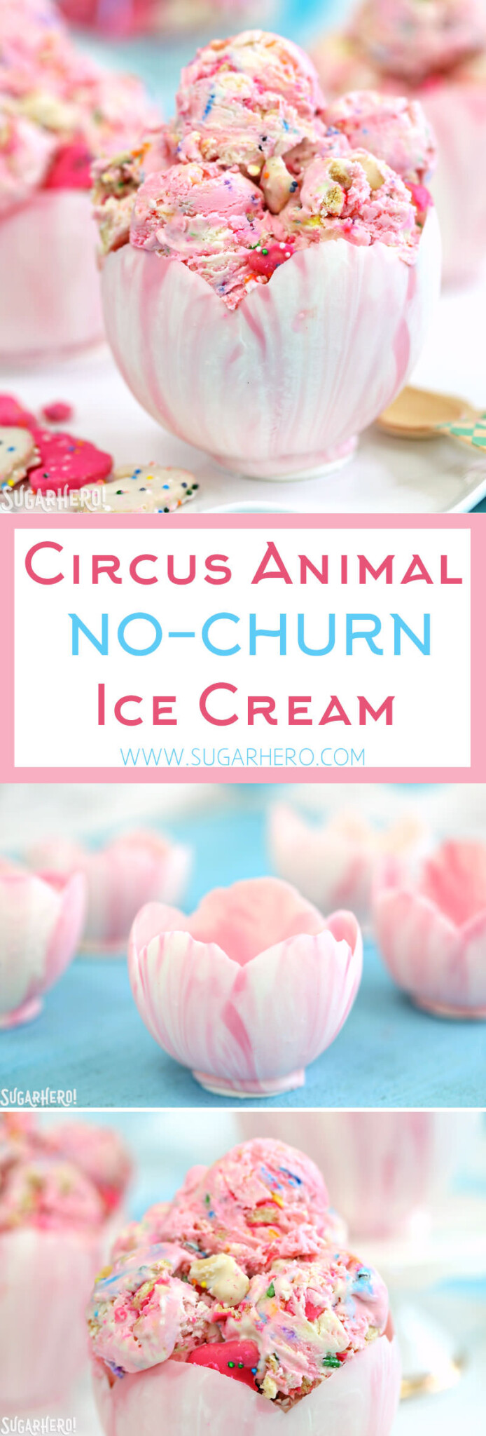 Circus Animal Ice Cream (No-Churn) - SugarHero