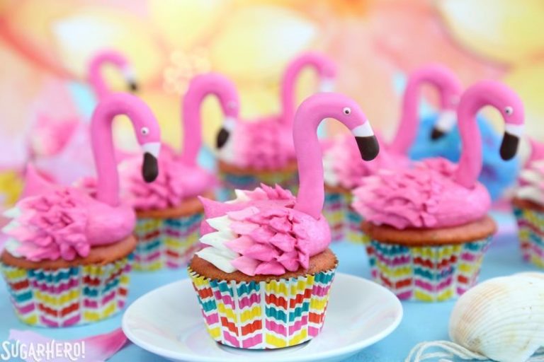 Flamingo Cupcakes - SugarHero