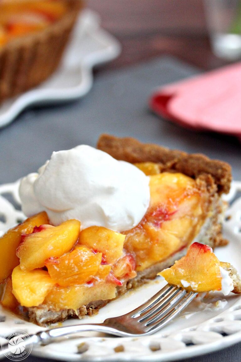 Fresh Peach Tart - SugarHero