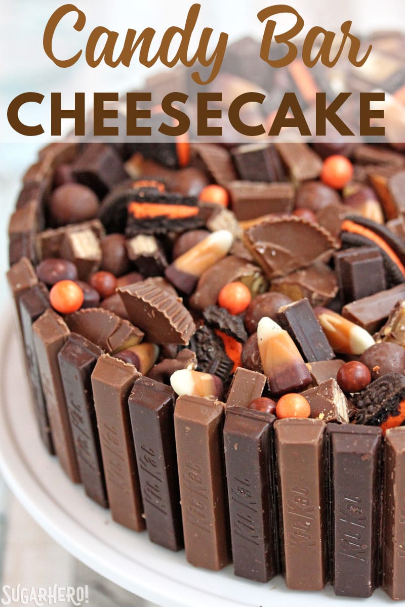 Candy Bar Cheesecake - SugarHero