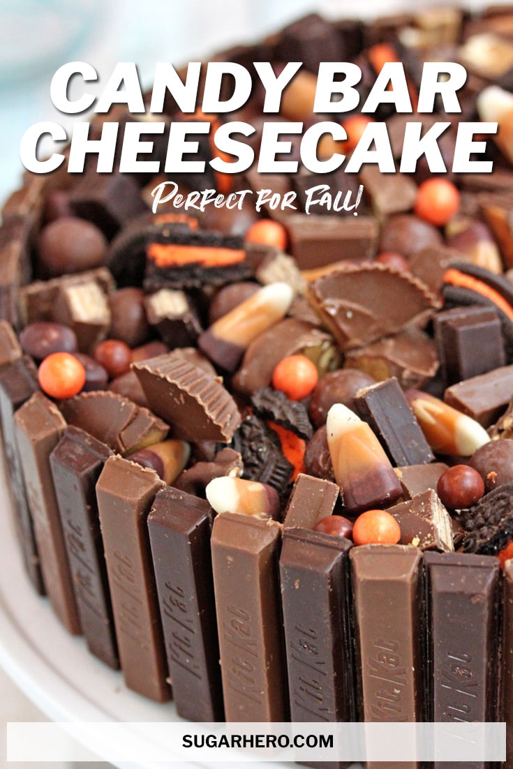 Candy Bar Cheesecake - SugarHero