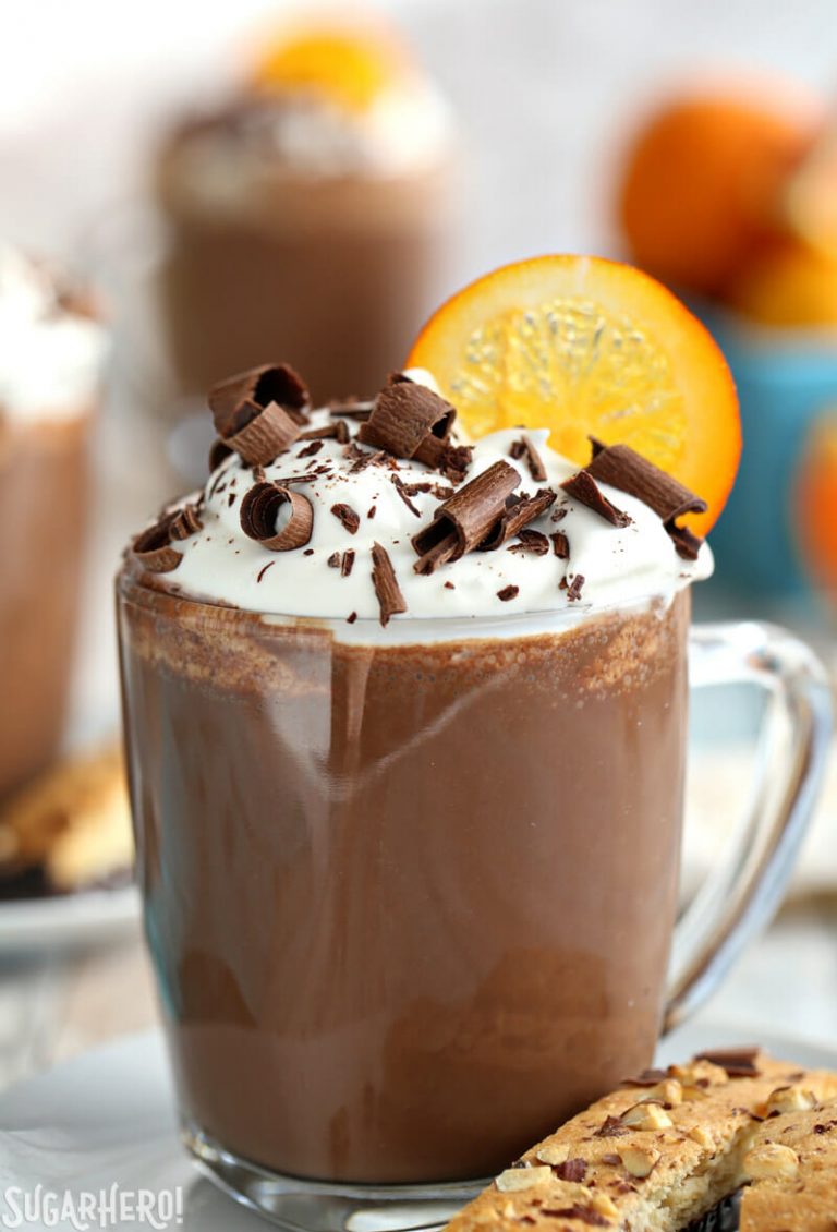 Orange Hot Chocolate - SugarHero