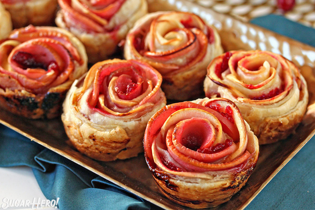 Puff Pastry Apple Roses - SugarHero