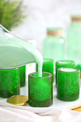 Shamrock Shake Shots - SugarHero