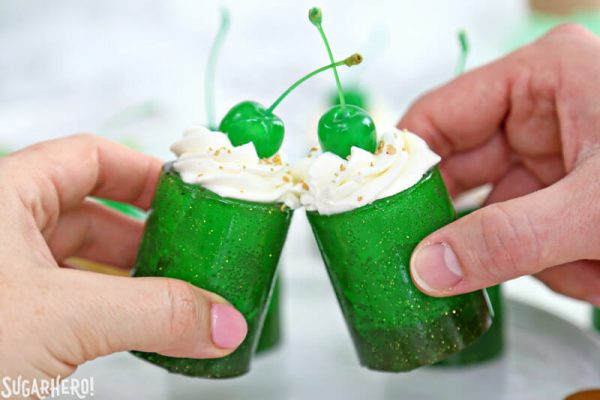 Shamrock Shake Shots - SugarHero