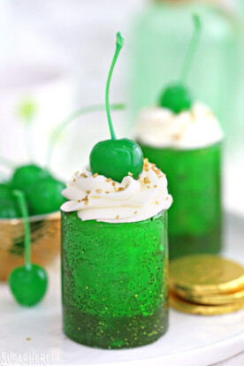 Shamrock Shake Shots - SugarHero