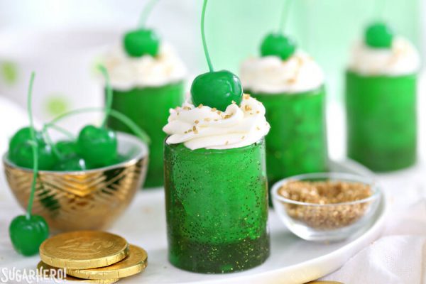 Shamrock Shake Shots - SugarHero