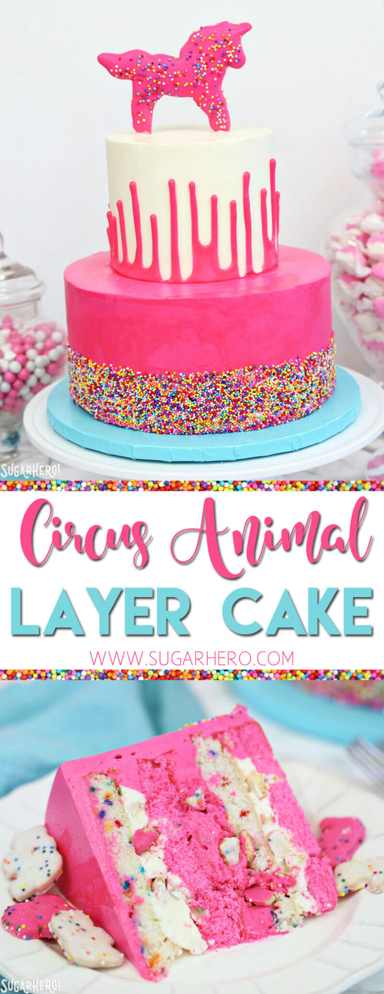 Circus Animal Layer Cake - SugarHero