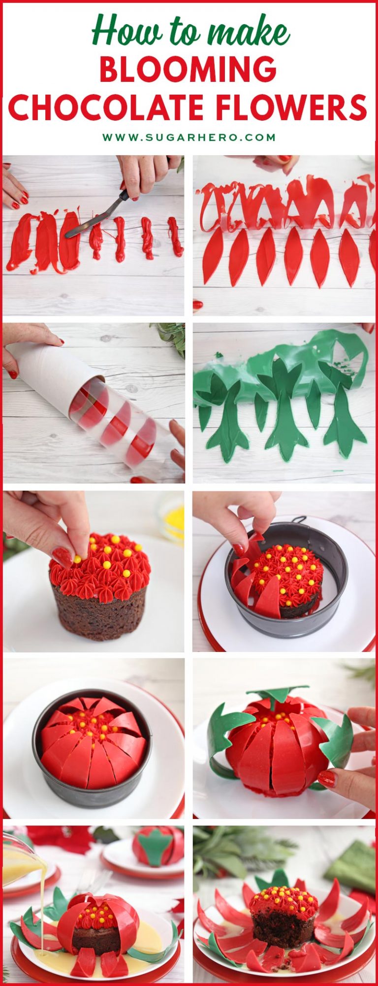 Blooming Chocolate Flowers - SugarHero