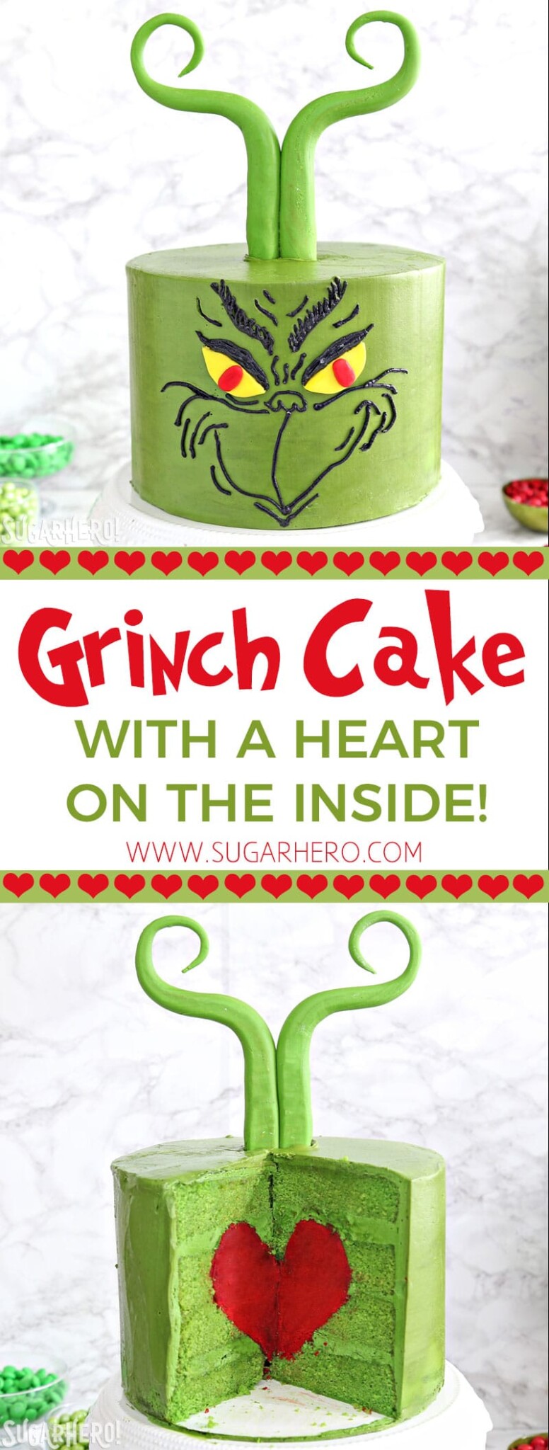 Grinch Cake - SugarHero
