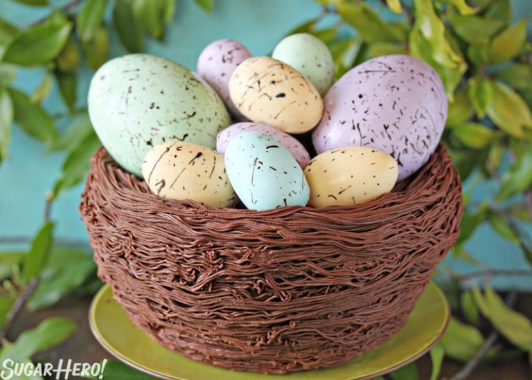 Easter Nest Cake - SugarHero