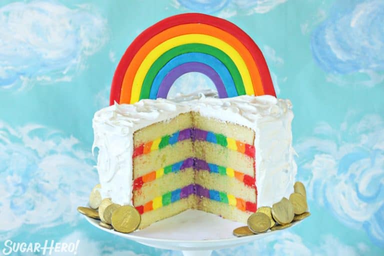 How to Make A Fondant Rainbow Cake Topper - SugarHero