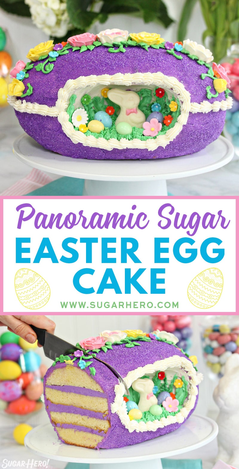 Sugar Easter Egg Cake - SugarHero