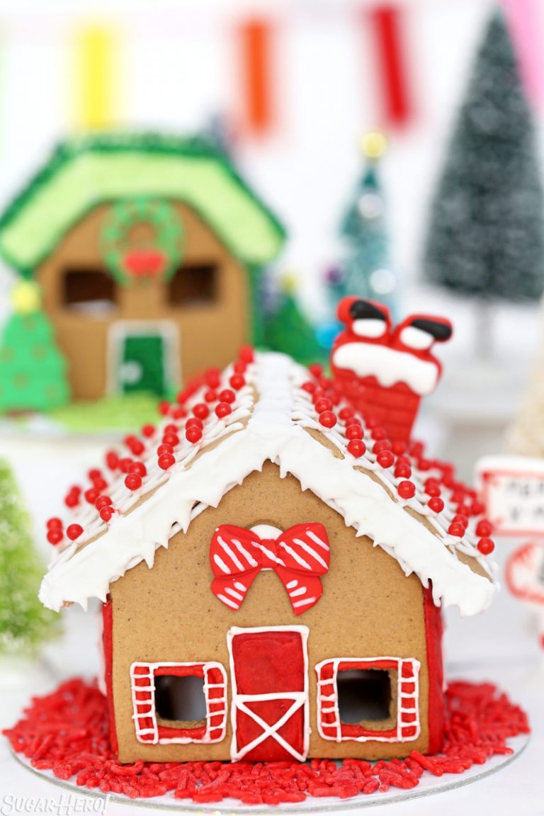 Rainbow Gingerbread House Village + Decorating Ideas - SugarHero