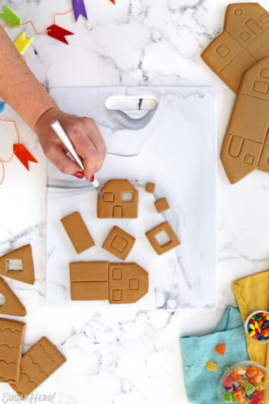 Rainbow Gingerbread House Village + Decorating Ideas - SugarHero