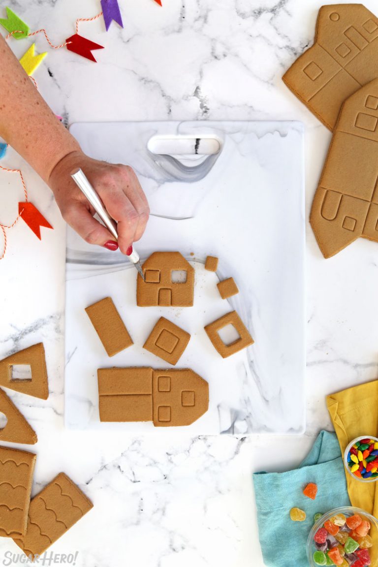 Rainbow Gingerbread House Village + Decorating Ideas - SugarHero