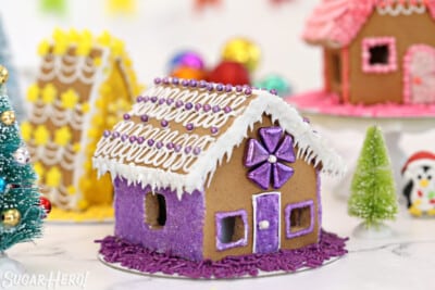 Rainbow Gingerbread House Village + Decorating Ideas - SugarHero