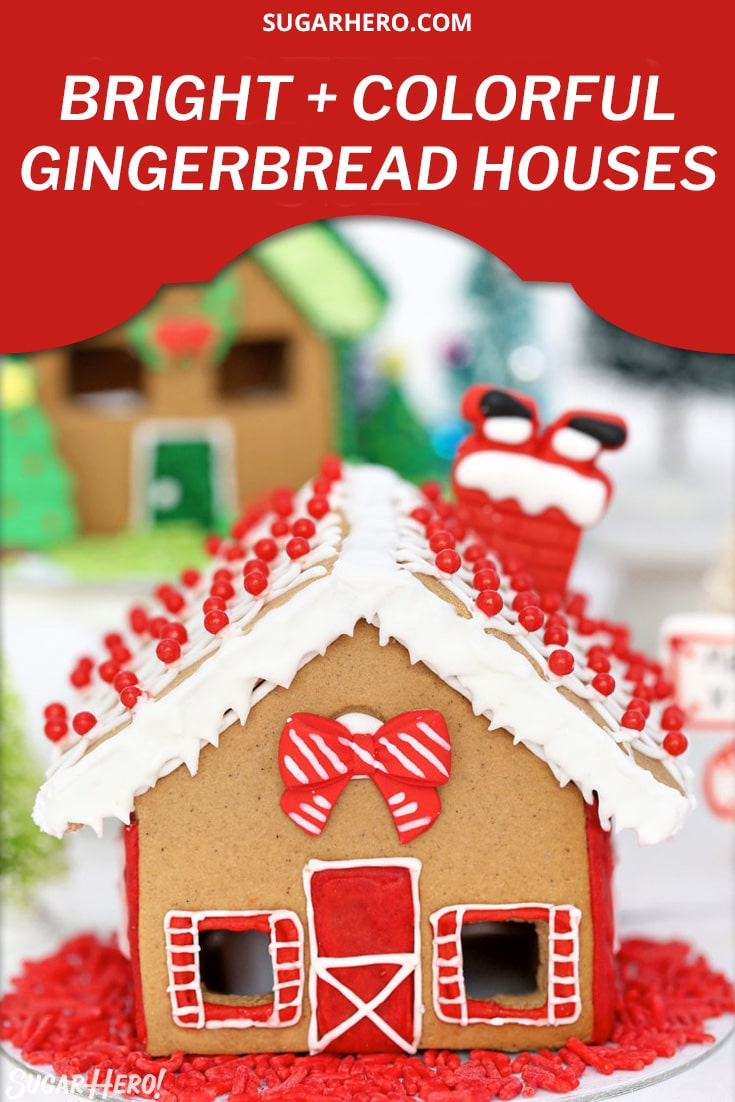 Rainbow Gingerbread House Village + Decorating Ideas - SugarHero