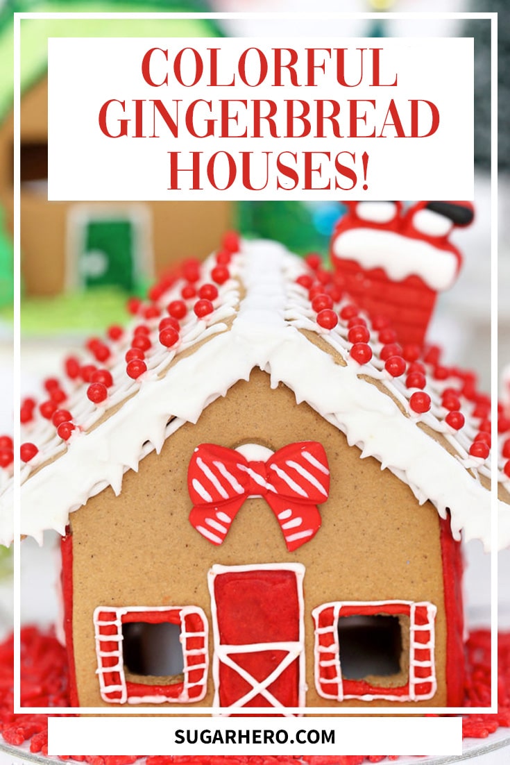 Rainbow Gingerbread House Village + Decorating Ideas - SugarHero