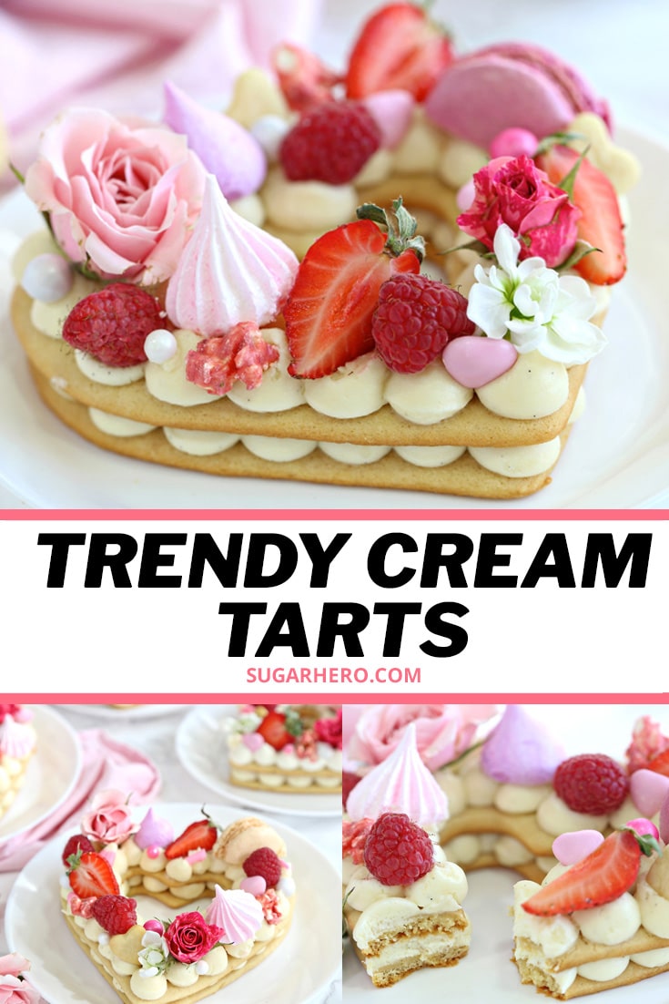 Cream Tarts with White Chocolate Frosting - SugarHero